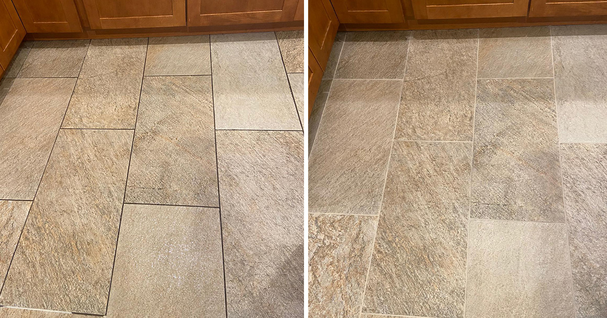 This Kitchen in Seattle WA Now Has a Revamped Floor Thanks to a Grout ...